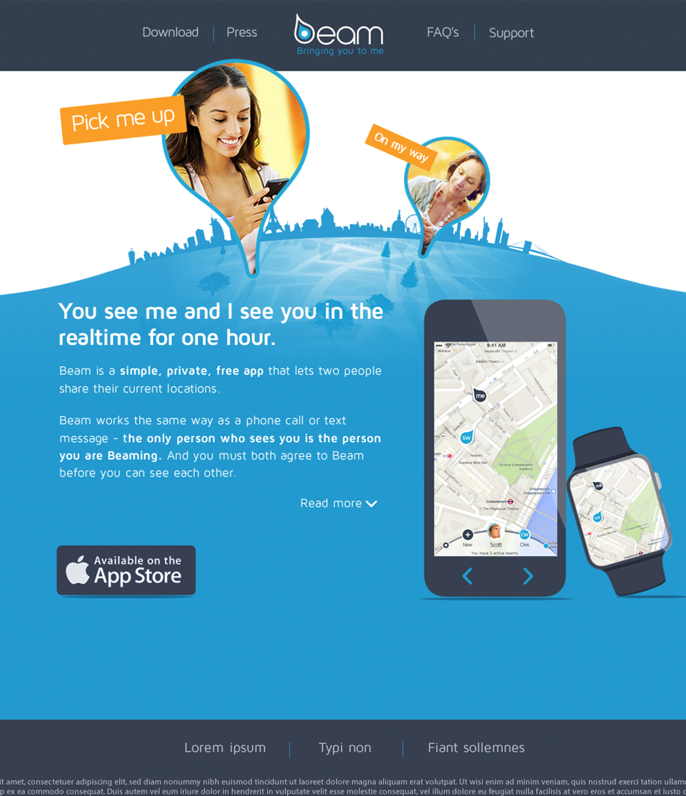 Beam Website - Electric Heart Designers