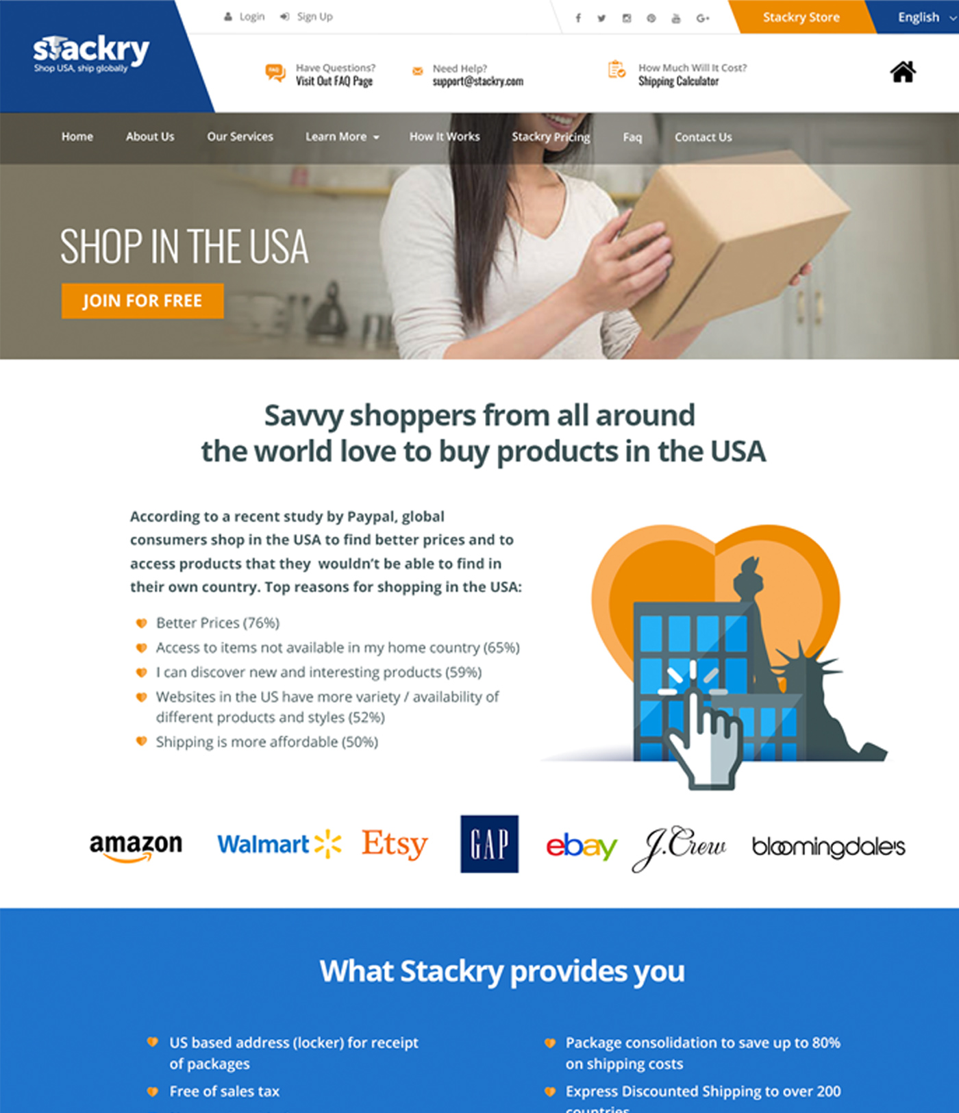 Stackry Website - Electric Heart Designers