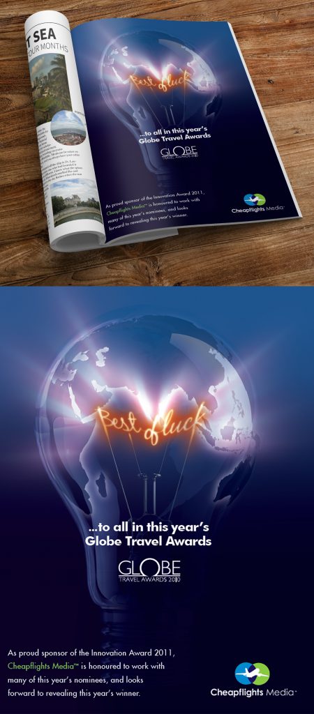 Globe Awards Advert - Electric Heart Designers