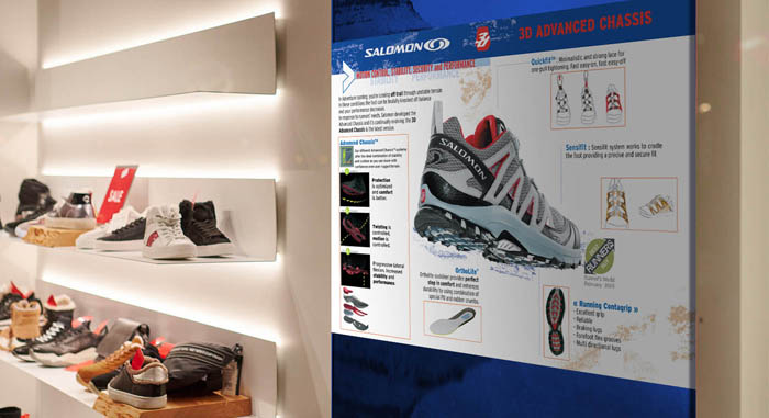 Salomon Technical Diagram Poster - Electric Heart Designers